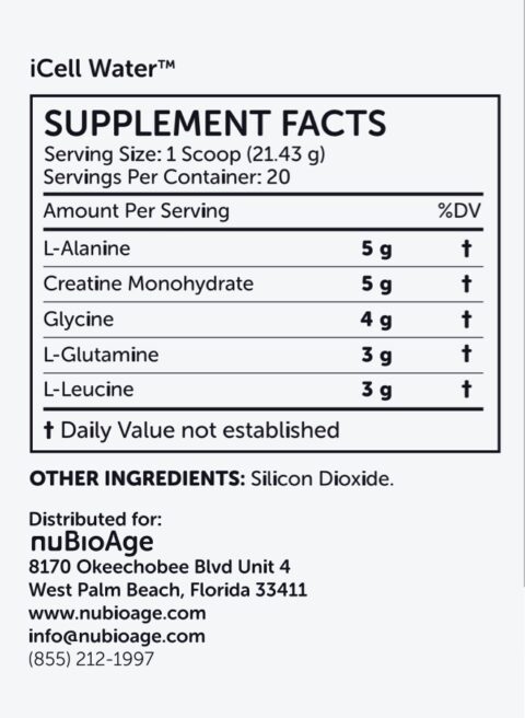 iCell Water™ | Enhance Muscle Function & Cellular Health